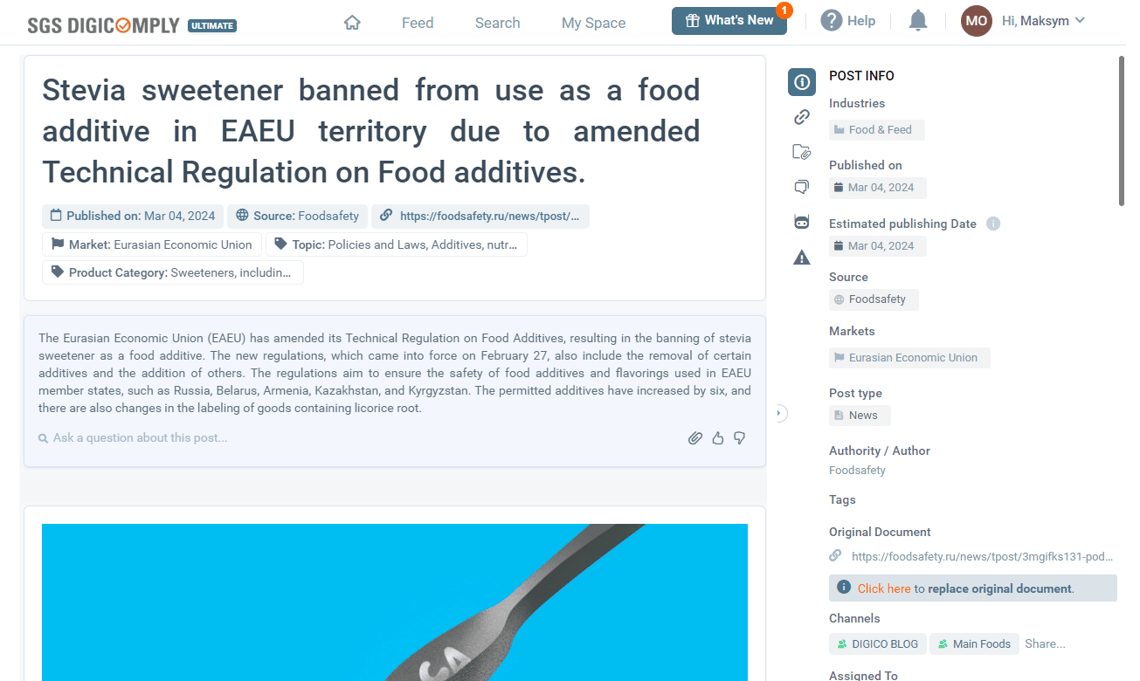 EAEU Bans Stevia as Food Additive in Comprehensive Amendment to ...