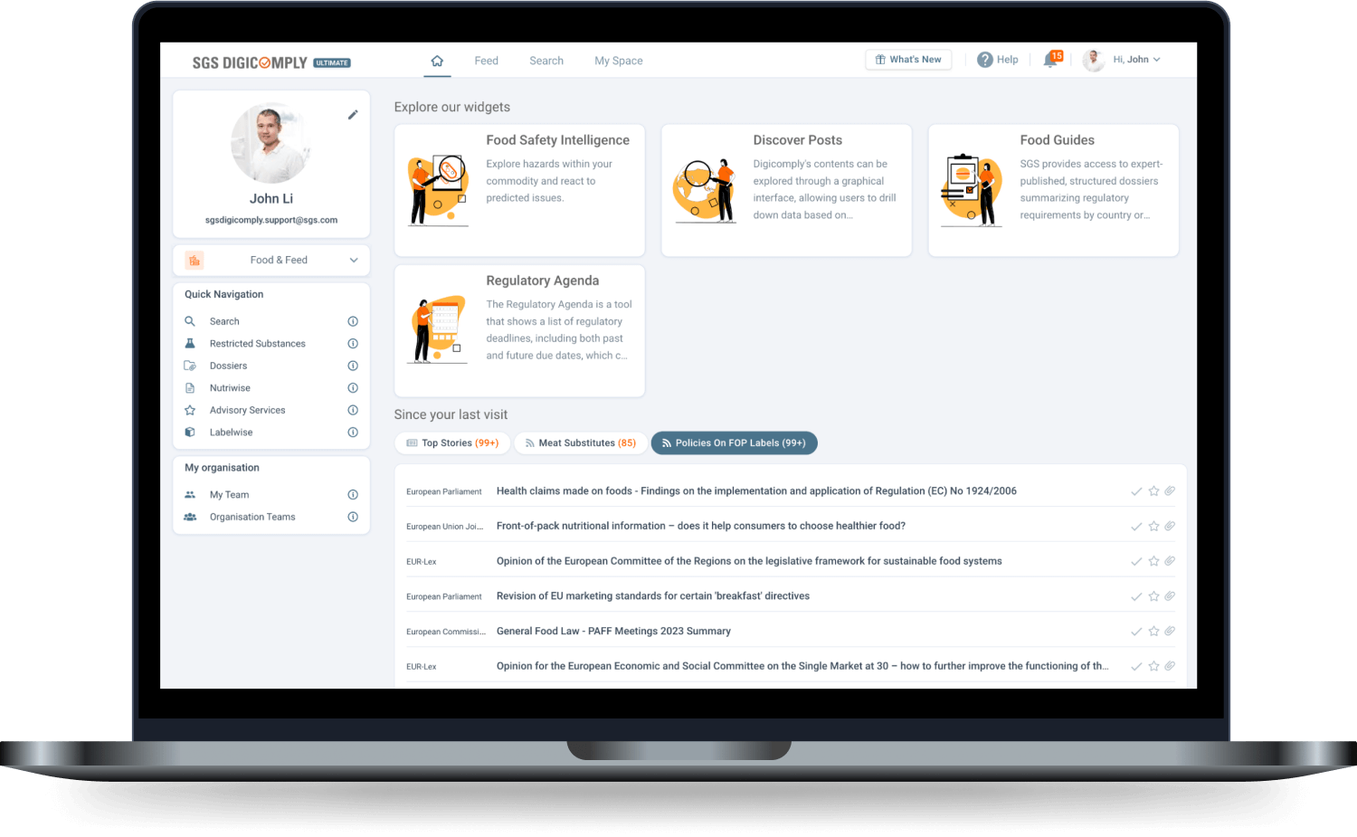 SGS Digicomply | All-in-one Food Safety & Regulatory Compliance software